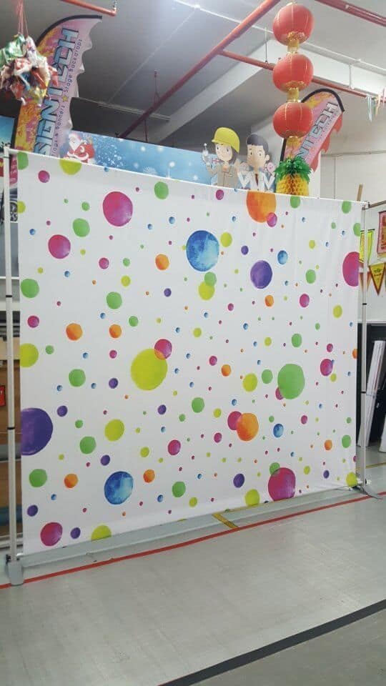 Portable Backdrop Stands for photo booth backdrop.